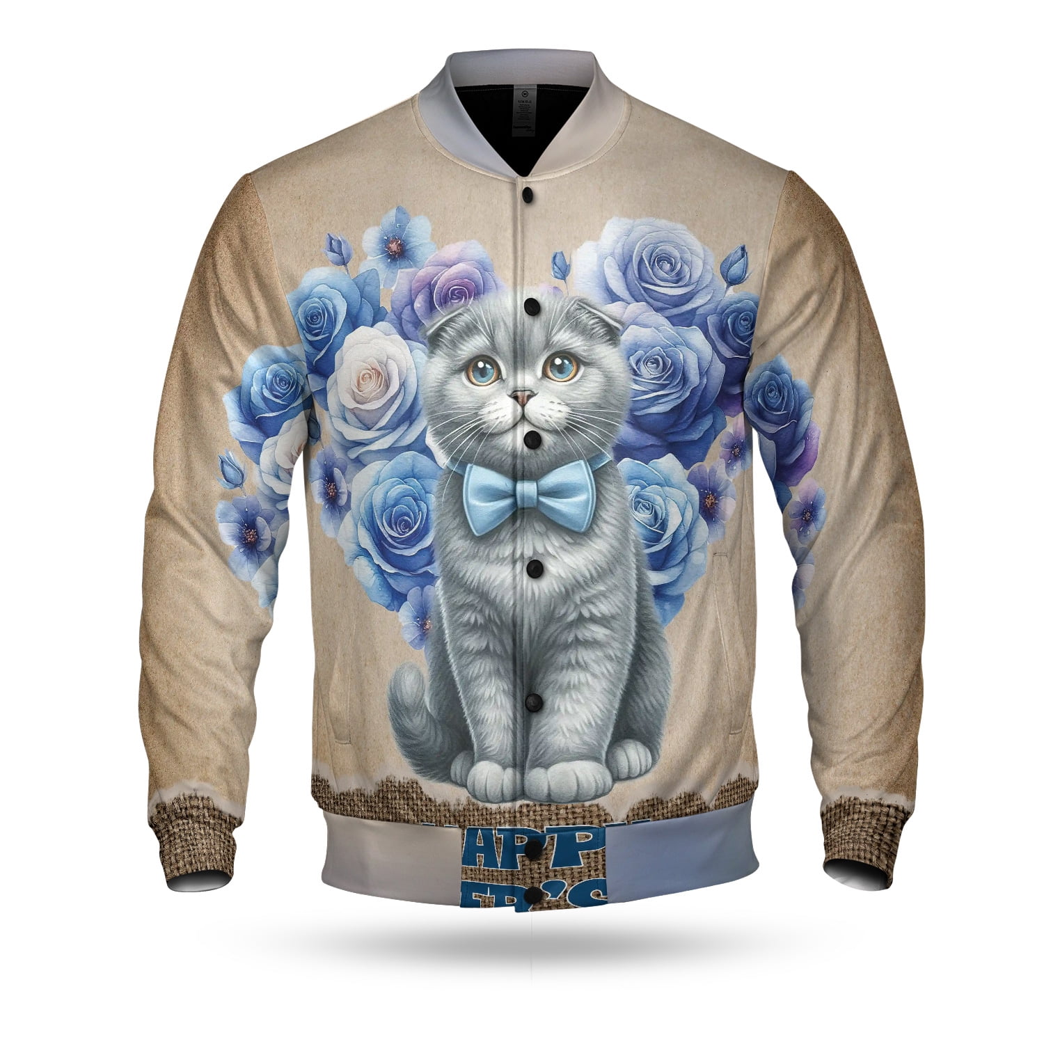 Scottish Fold Proud Dad Happy Father's Day All Over Print 3D Baseball ...