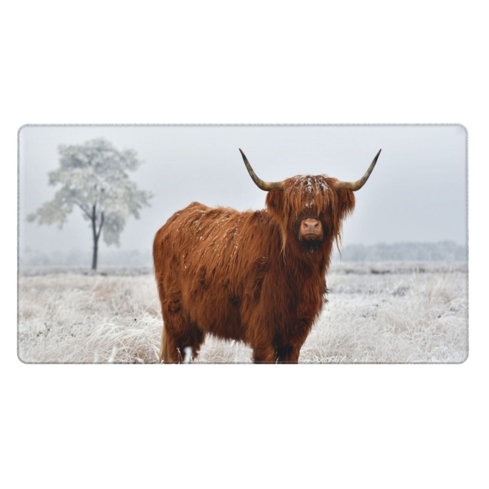 Scottish Highlands Winter Landscape Mousepad Large Mouse Pad Desk Pad ...