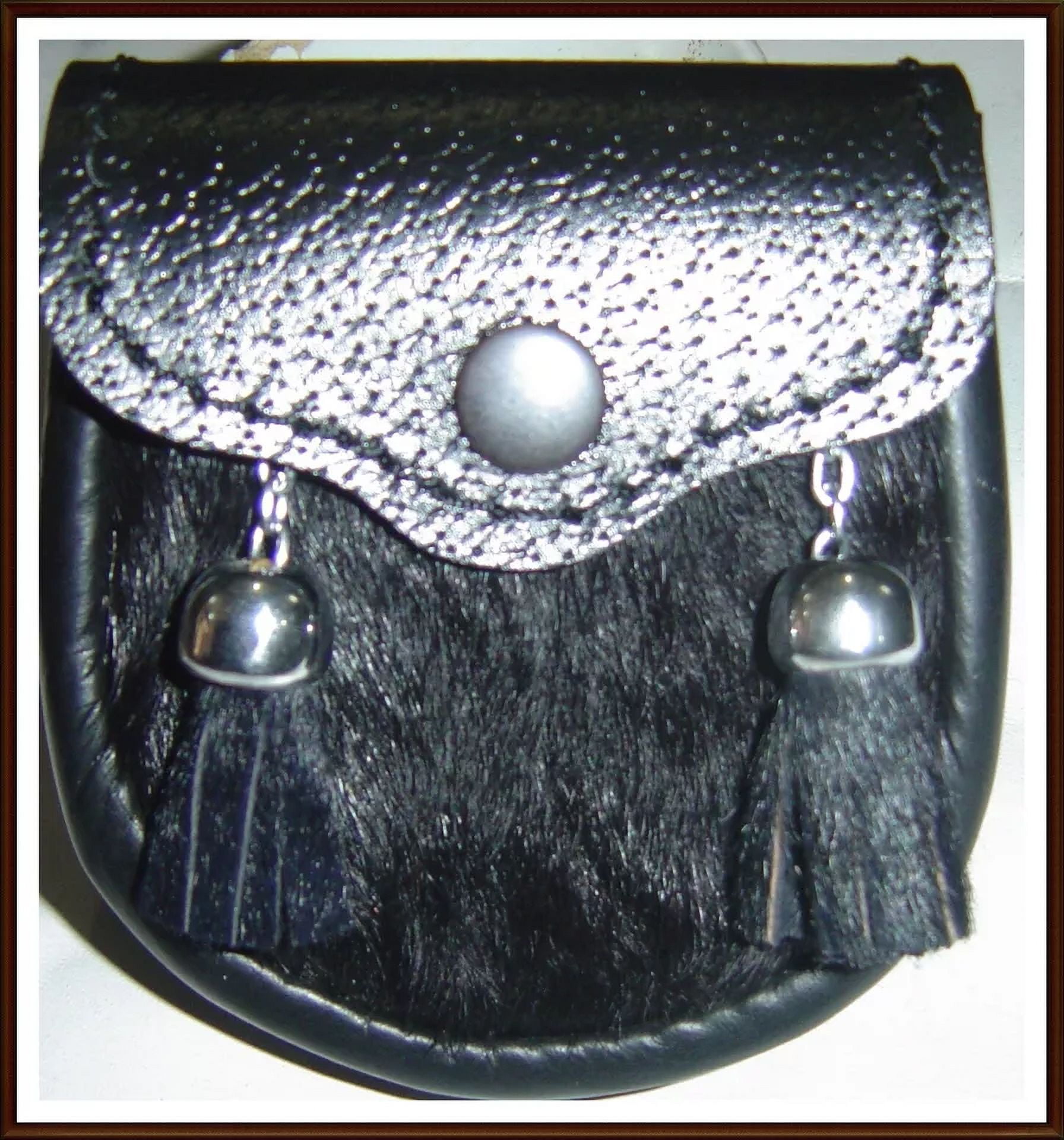 Scottish Kilt Leather Sporran with Free Belt Chain, Traditional ...