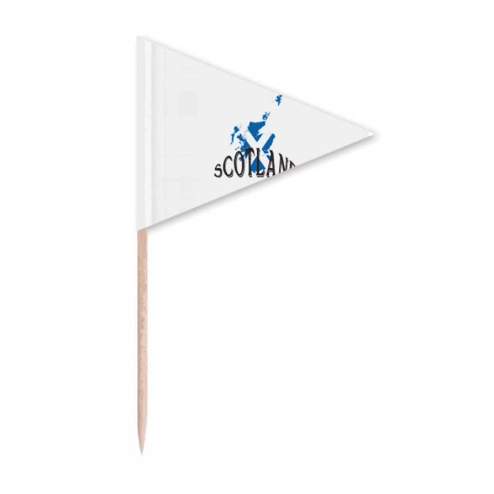 Scottish Map Flag Culture Toothpick Triangle Cupcake Toppers Flag ...