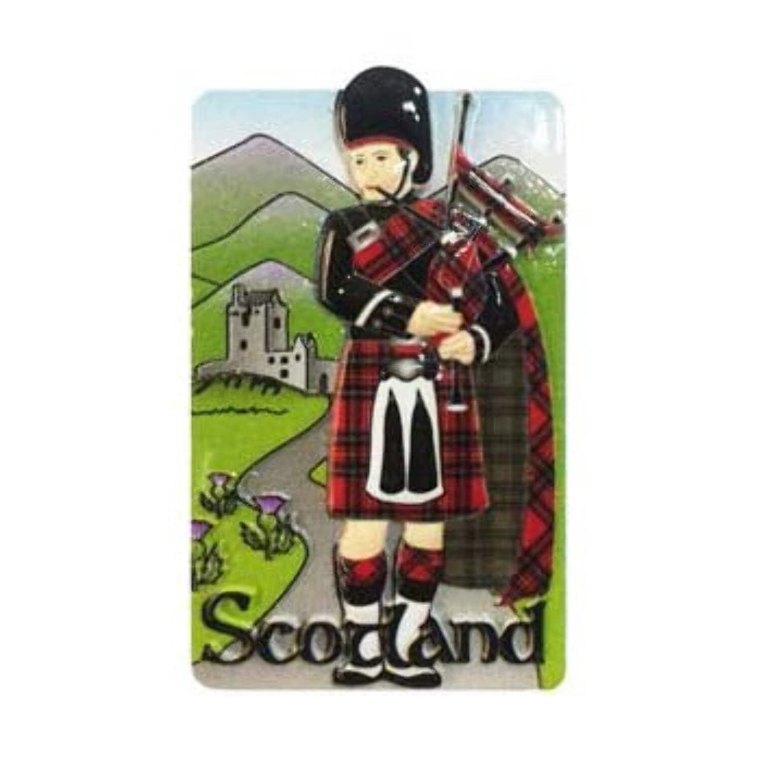 Scottish Piper Resin Magnet - Walmart.com