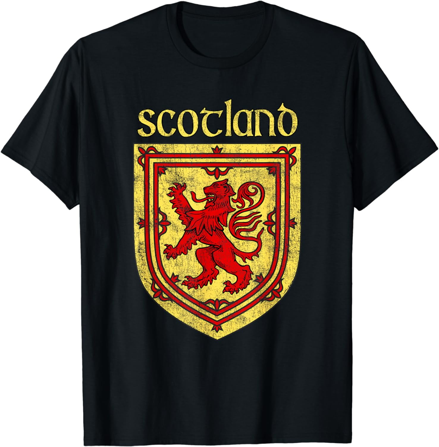 Scottish Rampant Lion T-Shirt Scotland Coat of Arms Shirts - Walmart.com