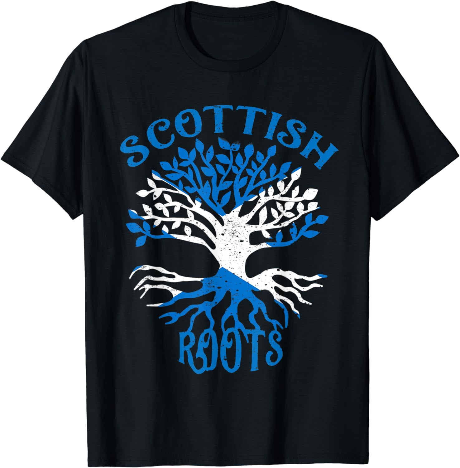 Scottish Roots Tree Flag of Scotland Vintage Heritage T-Shirt - Walmart.com