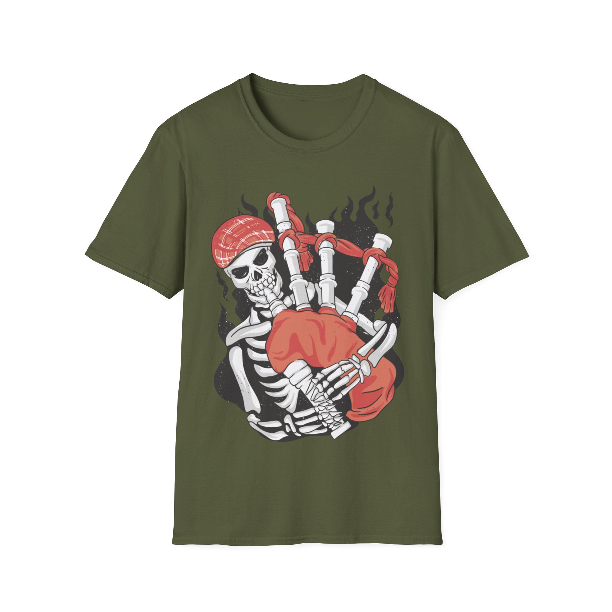 Scottish Skeleton Bagpipe Lover Graphic Novelty Men Women - Walmart.com