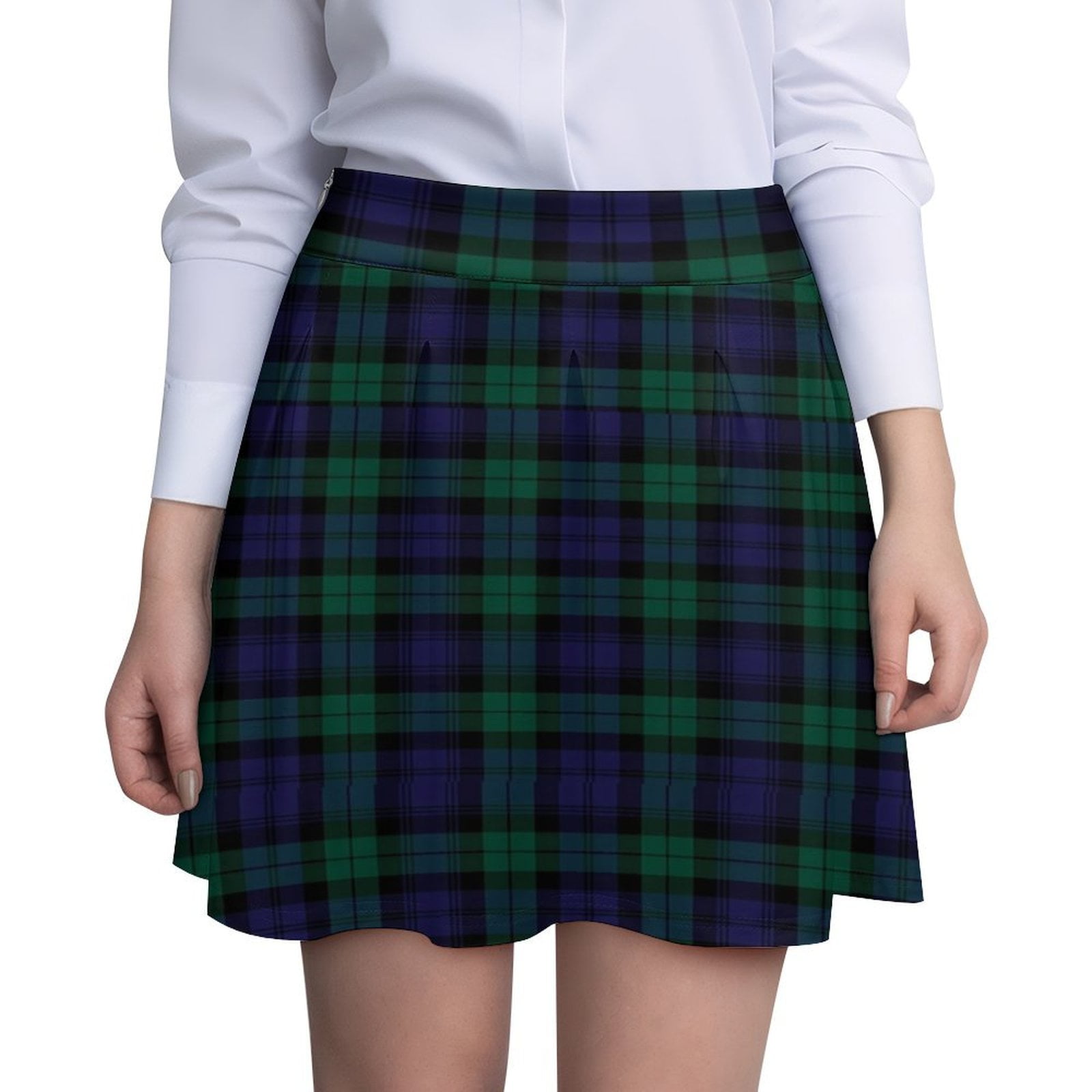 Scottish Tartans-Scotland Clans Women's Casual Mini Skirt Invisible Zipper Summer Skirts High ...