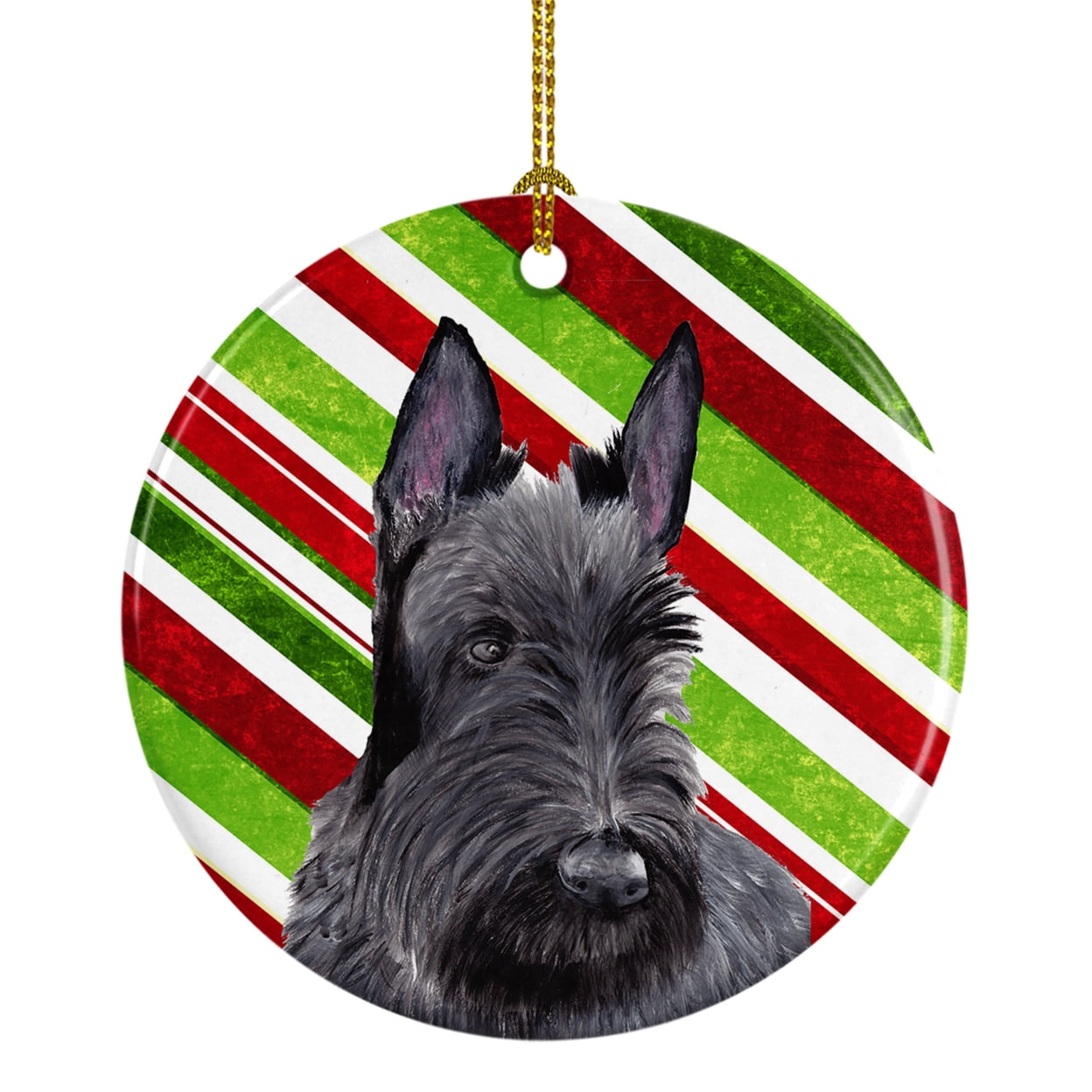 Carolines Treasures SC9346-CO1 Scottish Terrier Candy Cane Holiday ...