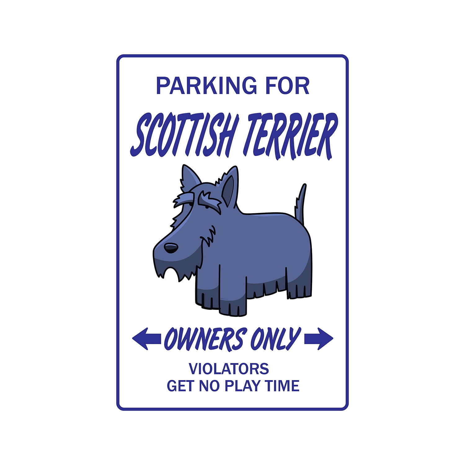 Scottish Terrier Novelty Sign | Indoor/Outdoor | Funny Home Décor for ...