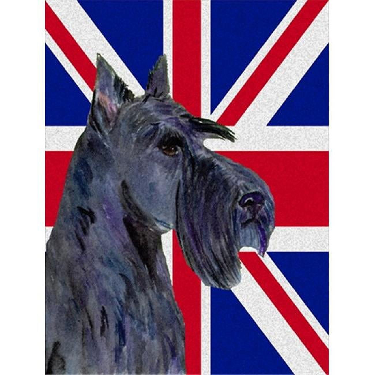 Scottish Terrier With English Union Jack British Flag Flag Canvas House ...