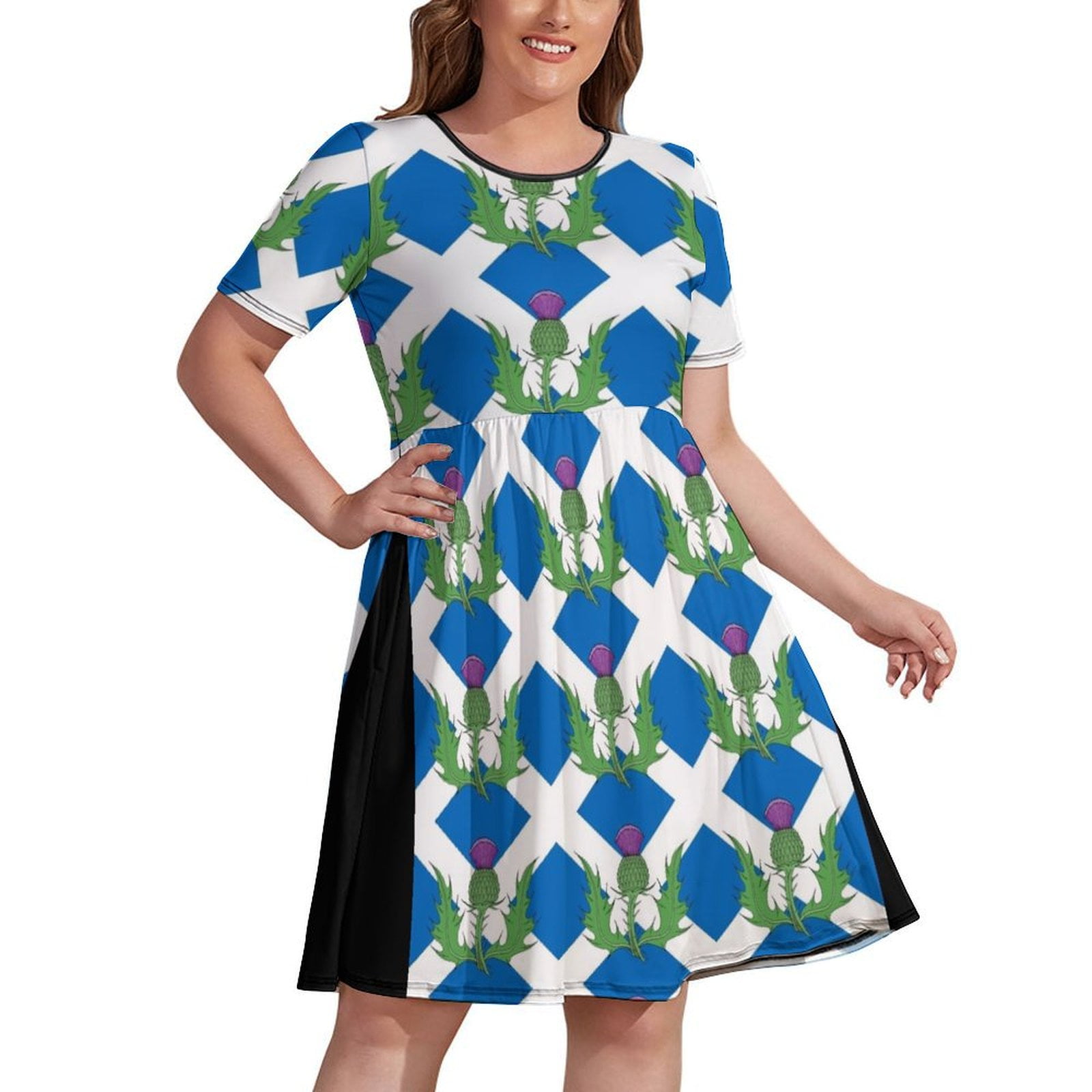 Scottish Thistle & Saltire Dress womans clothing ceremony dresses ...