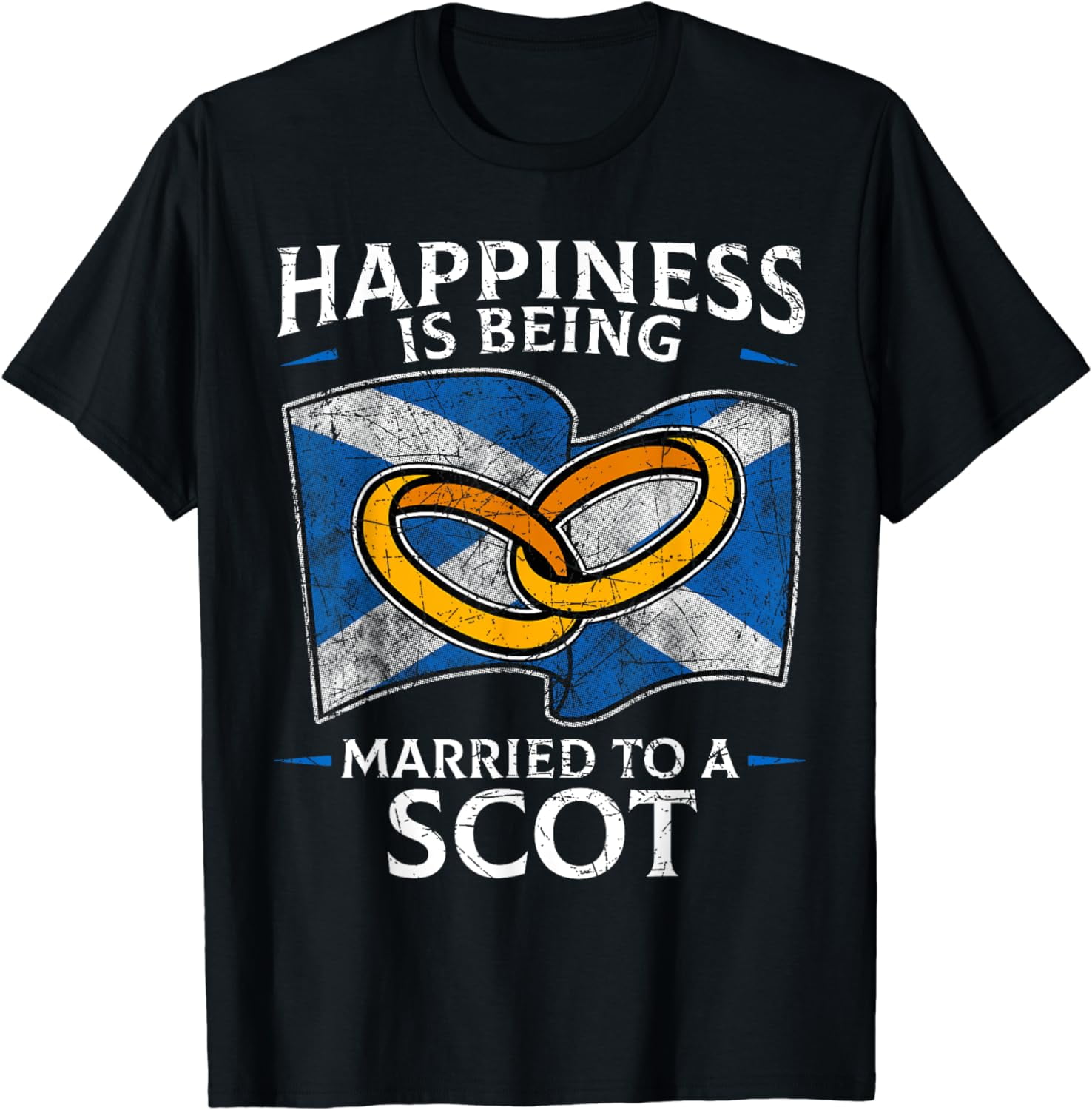 Scottish Wedding Scotland Heritage Roots Scot Flag Married T-Shirt ...