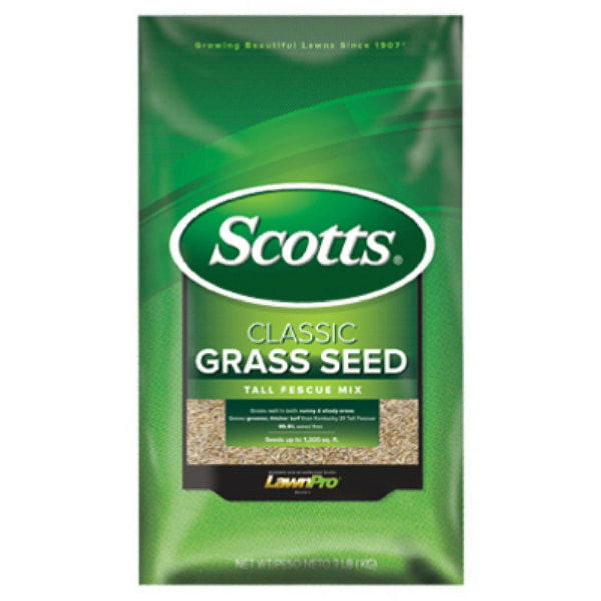 Scotts 17323 Classic Grass Seed Tall Fescue Mix, 3 Lbs, Each - Walmart.com