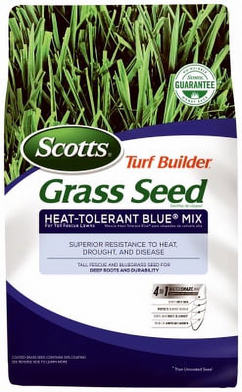Scotts 3 LB 750 SQFT Coverage Turf Builder Heat Tolerant Blue Seed ...
