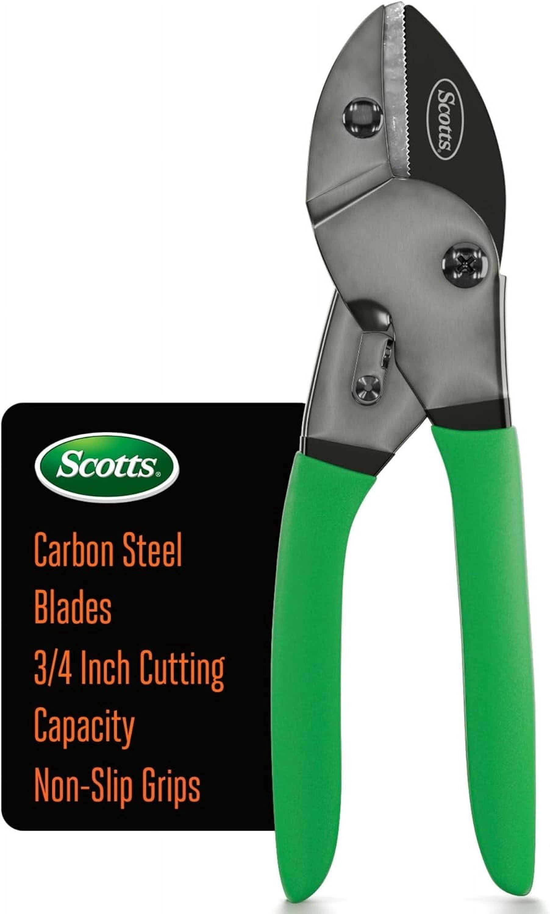 Scotts, Anvil Pruning Shears, 8 in, Carbon Steel Blade - Walmart.com
