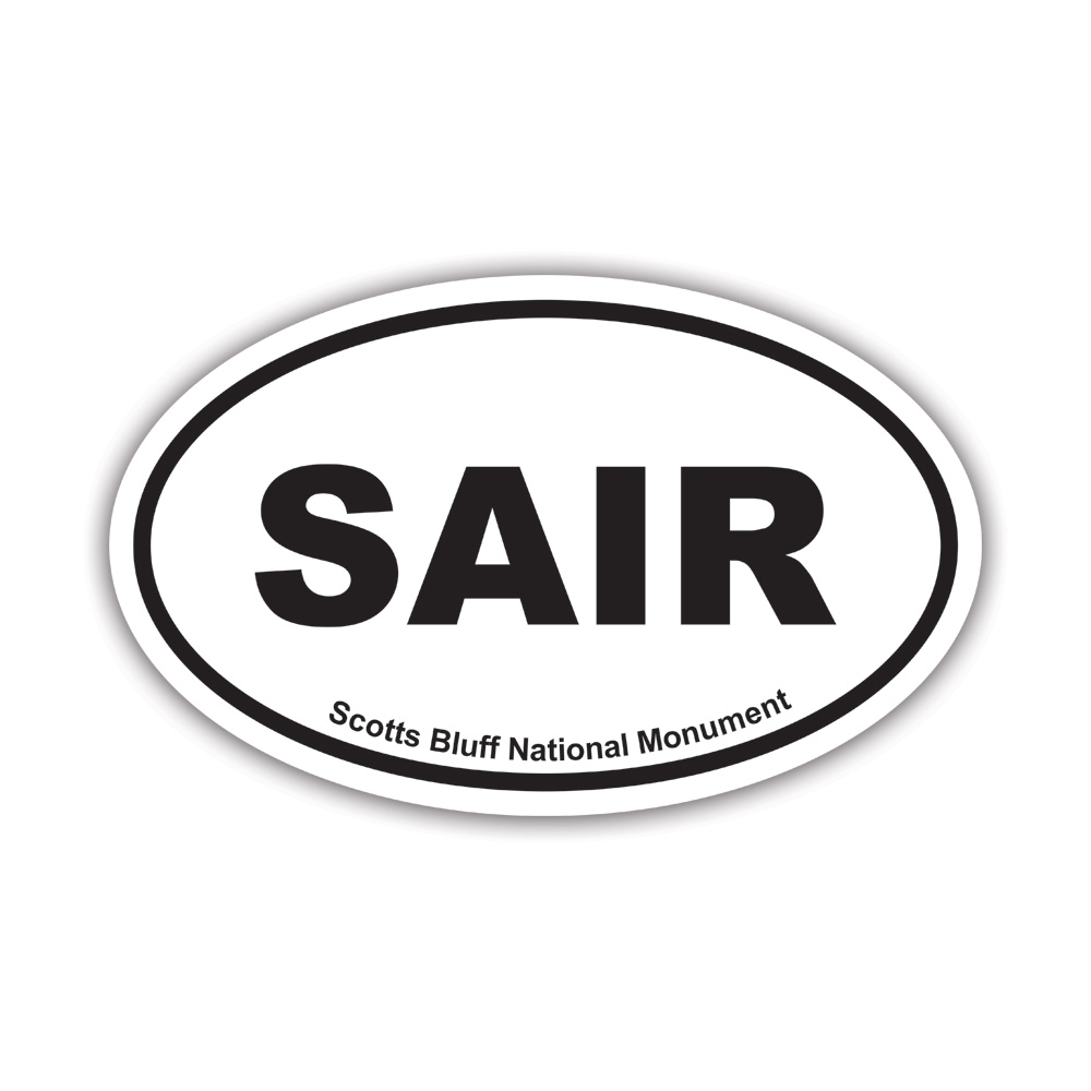 Scotts Bluff National Monument SAIR Oval Sticker Decal - Self Adhesive Vinyl - Weatherproof ...
