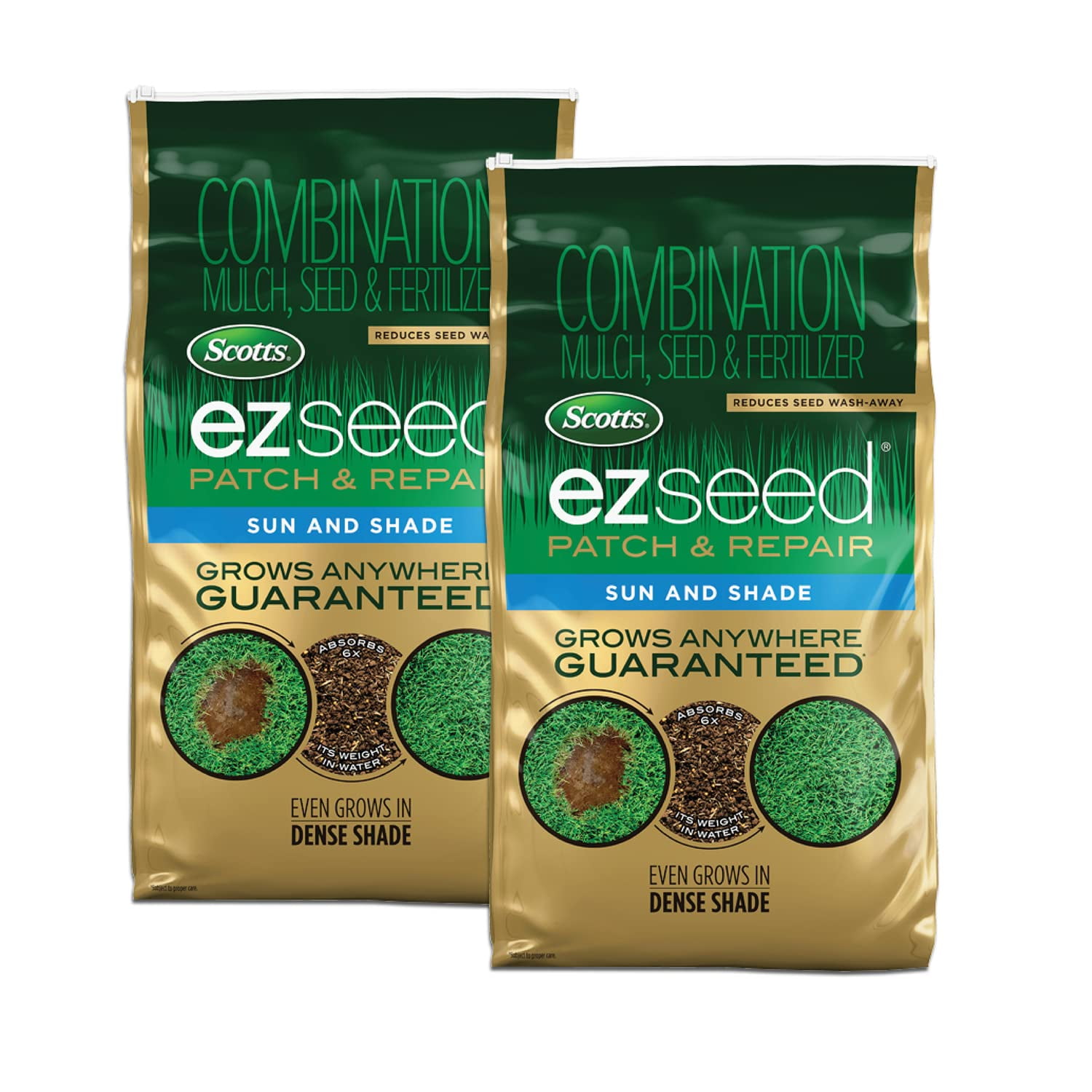 Scotts EZ Seed Patch & Repair MVR1 Sun and Shade Mulch, Grass Seed ...