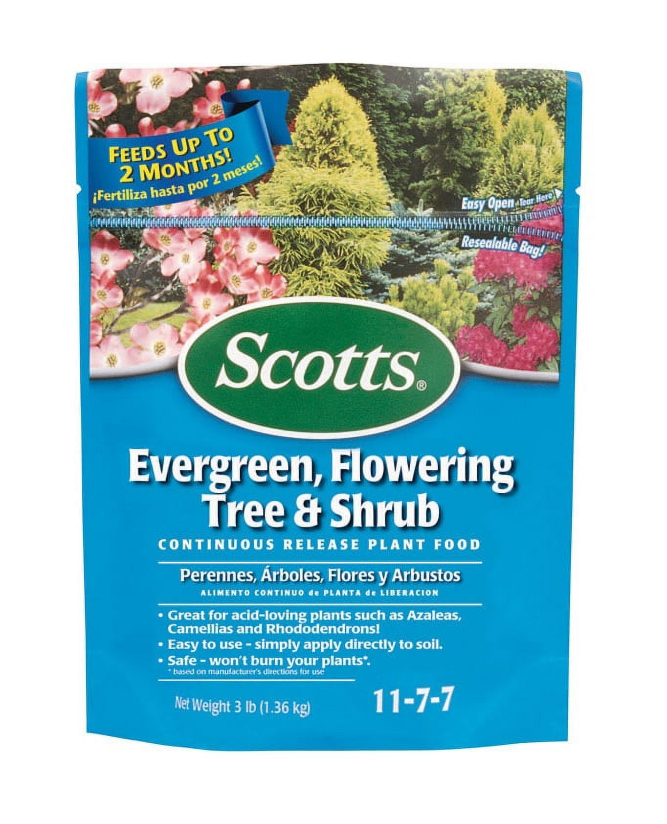 Scotts Evergreen Flowering Tree & Shrub Fertilizer, 3 lb - Walmart.com