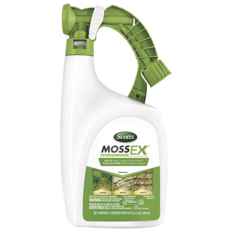 Ortho MossEx, 32-oz Spray, Scotts 3-in-1 Moss, Algae, Lichen Killer for ...