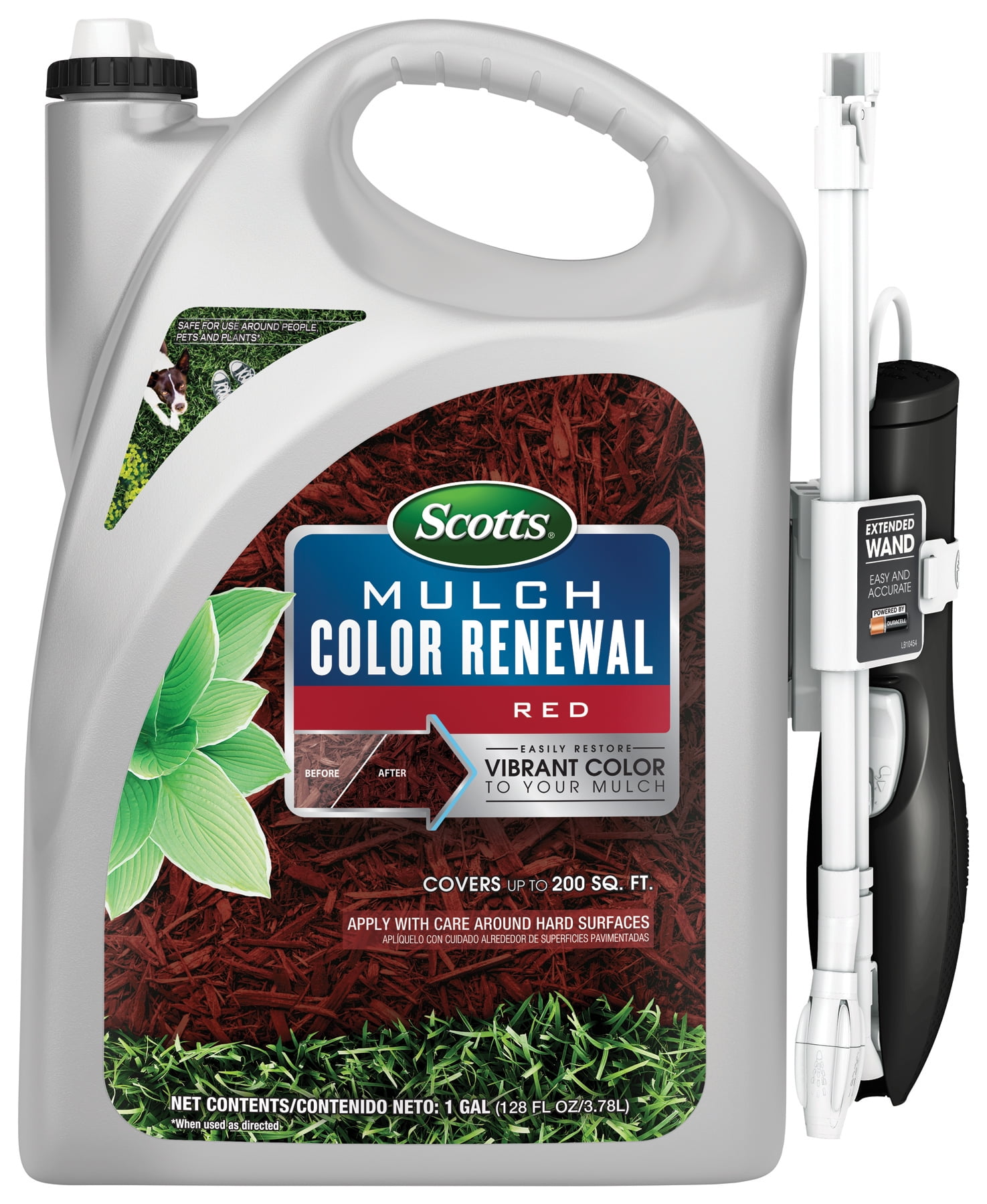 Scotts Garden Lawn Mulch Color Renewal Red Spray - Easy Dye, 1 gal ...