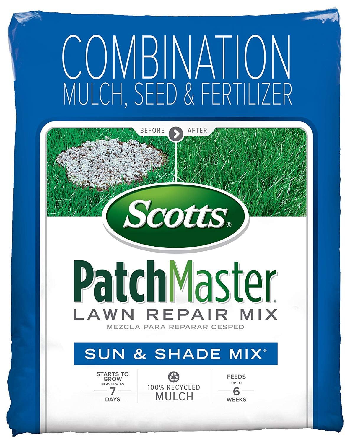 Scotts, Lawn Repair Grass Seed Mix, 4.75 lbs, Bare Spot Solution ...