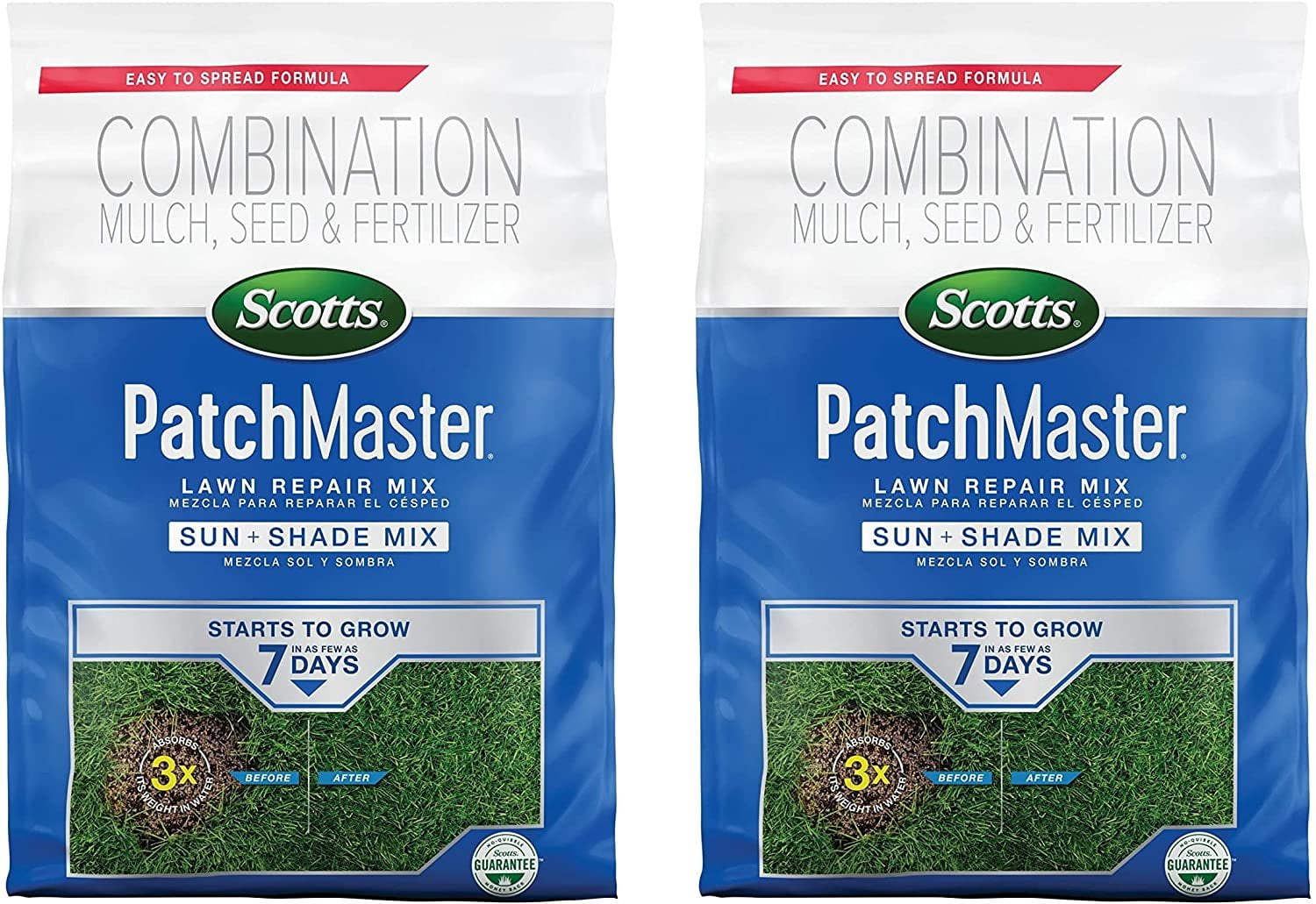 Scotts PatchMaster Lawn Repair Mix Sun and Shade Mix - 10 lb, All-in ...