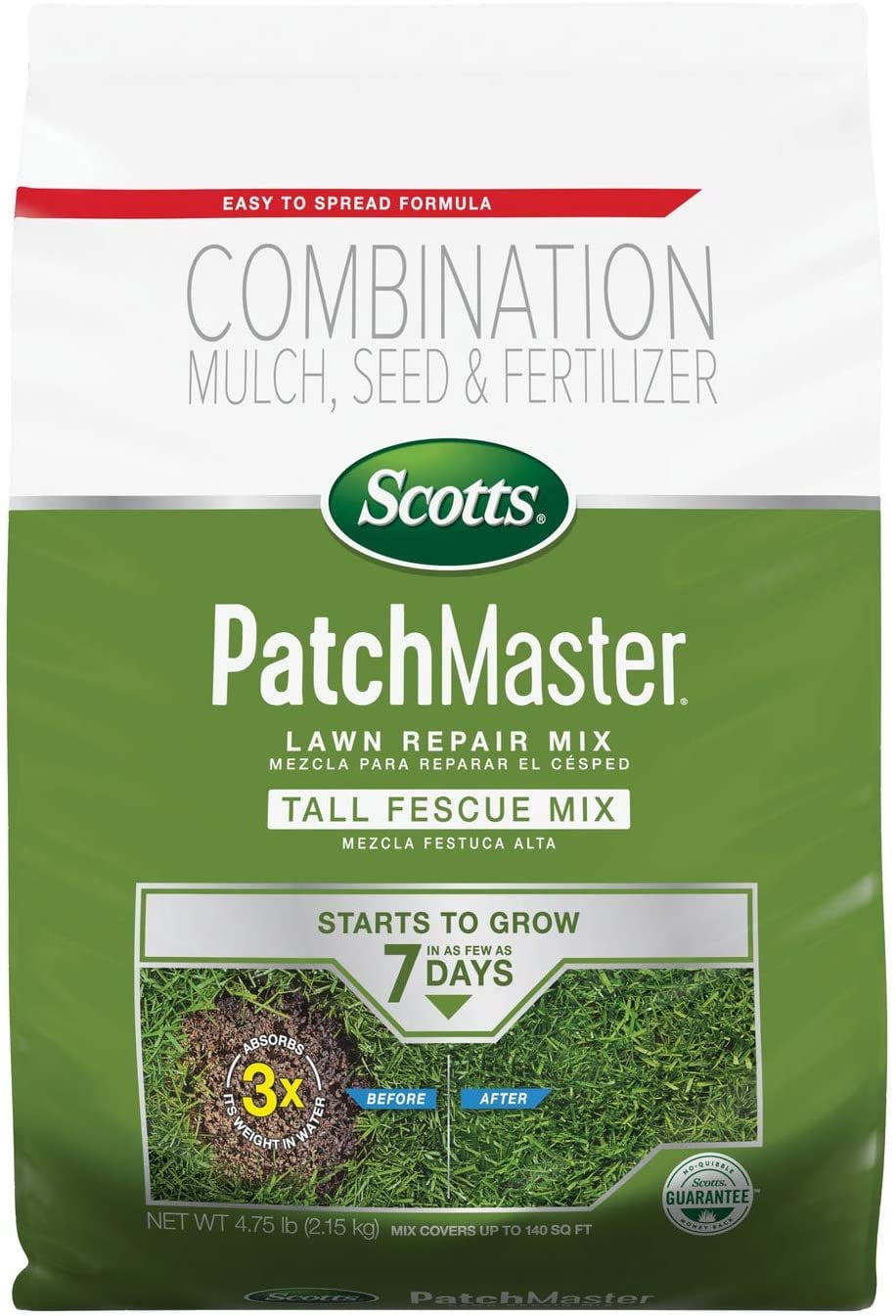 Scotts PatchMaster Lawn Repair Mix Tall Fescue Mix - 4.75 lb., All-In ...