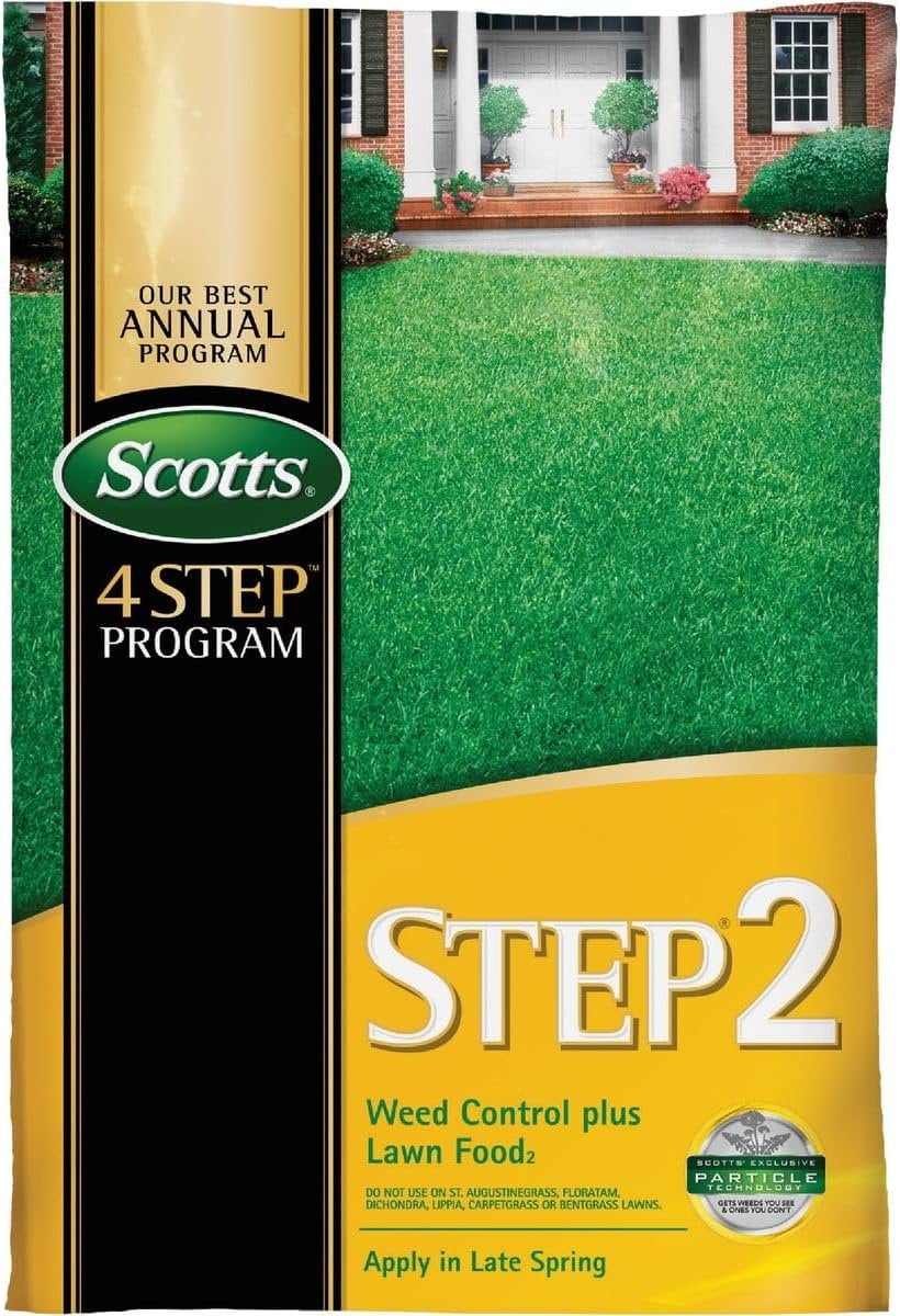 Scotts Step 2 Spring Action Builder Fertilizer: Weed Control Plus Lawn ...