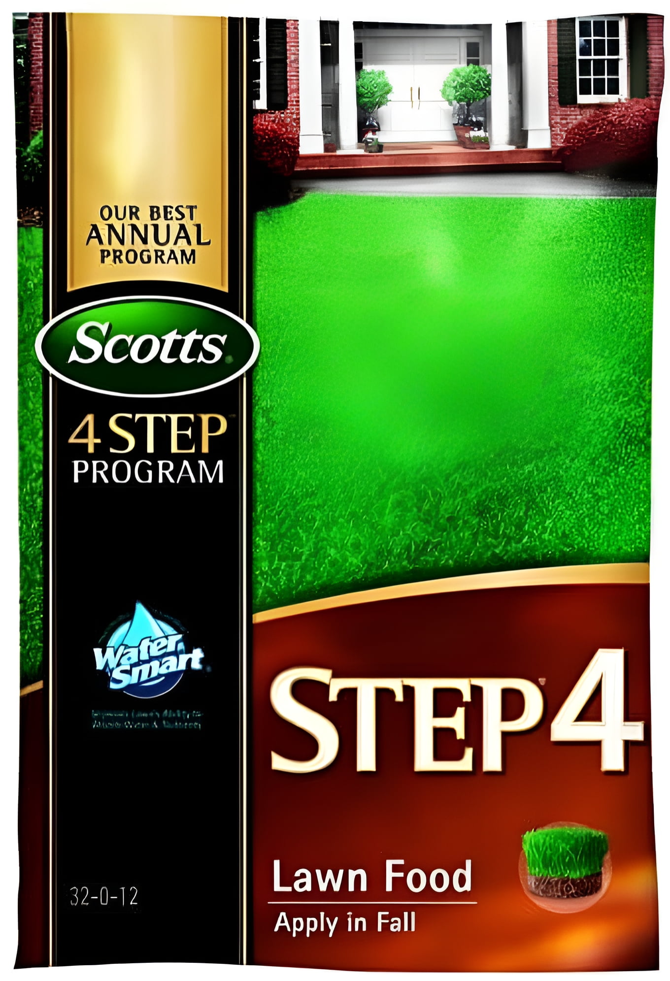 Scotts Step-4 Lawn Fertilizer for All Grass Types, 32-0-12, 5000 sq. ft ...