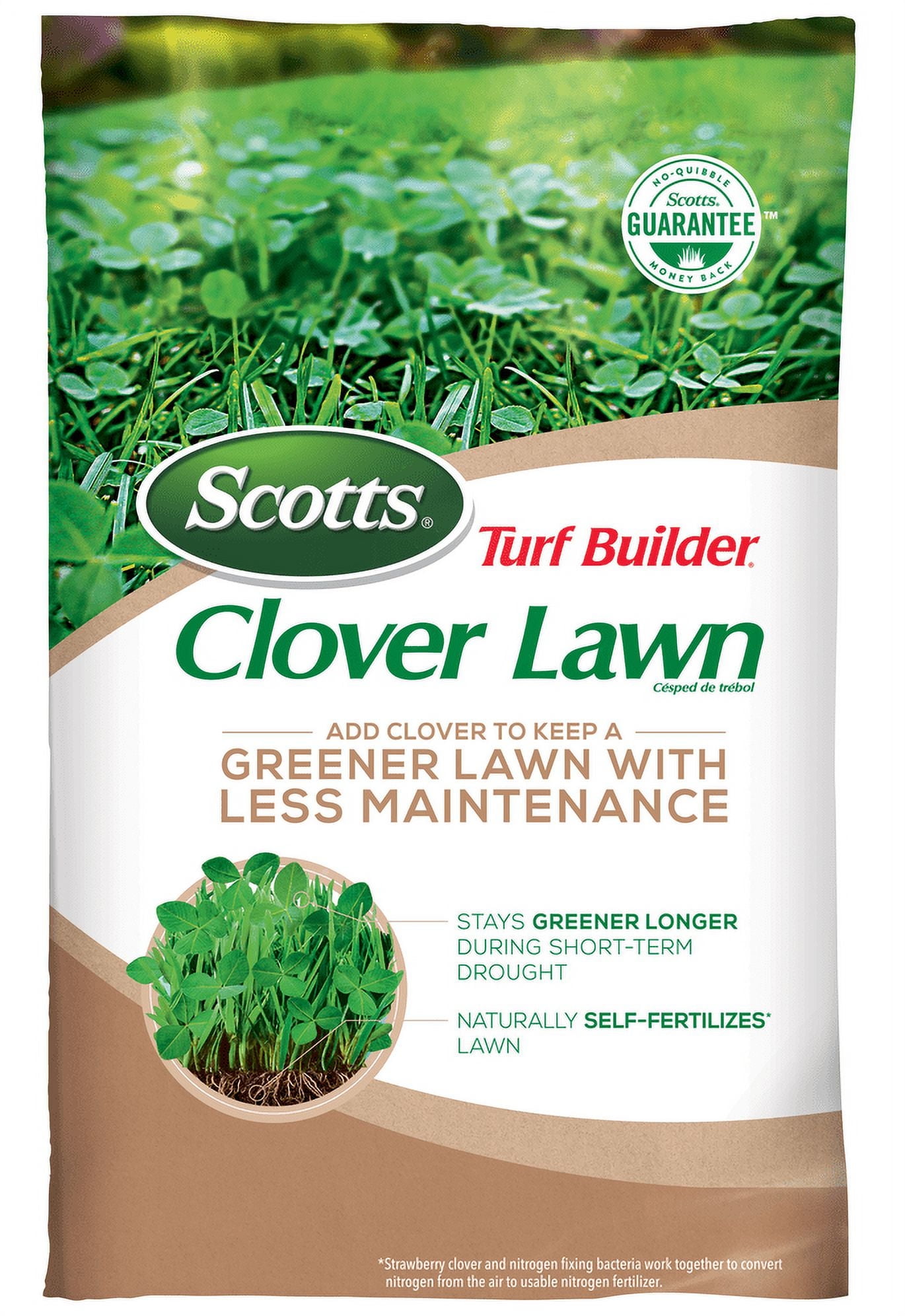 Scotts Turf Builder Clover Lawn Fertilizer for Greener Grass, Low ...