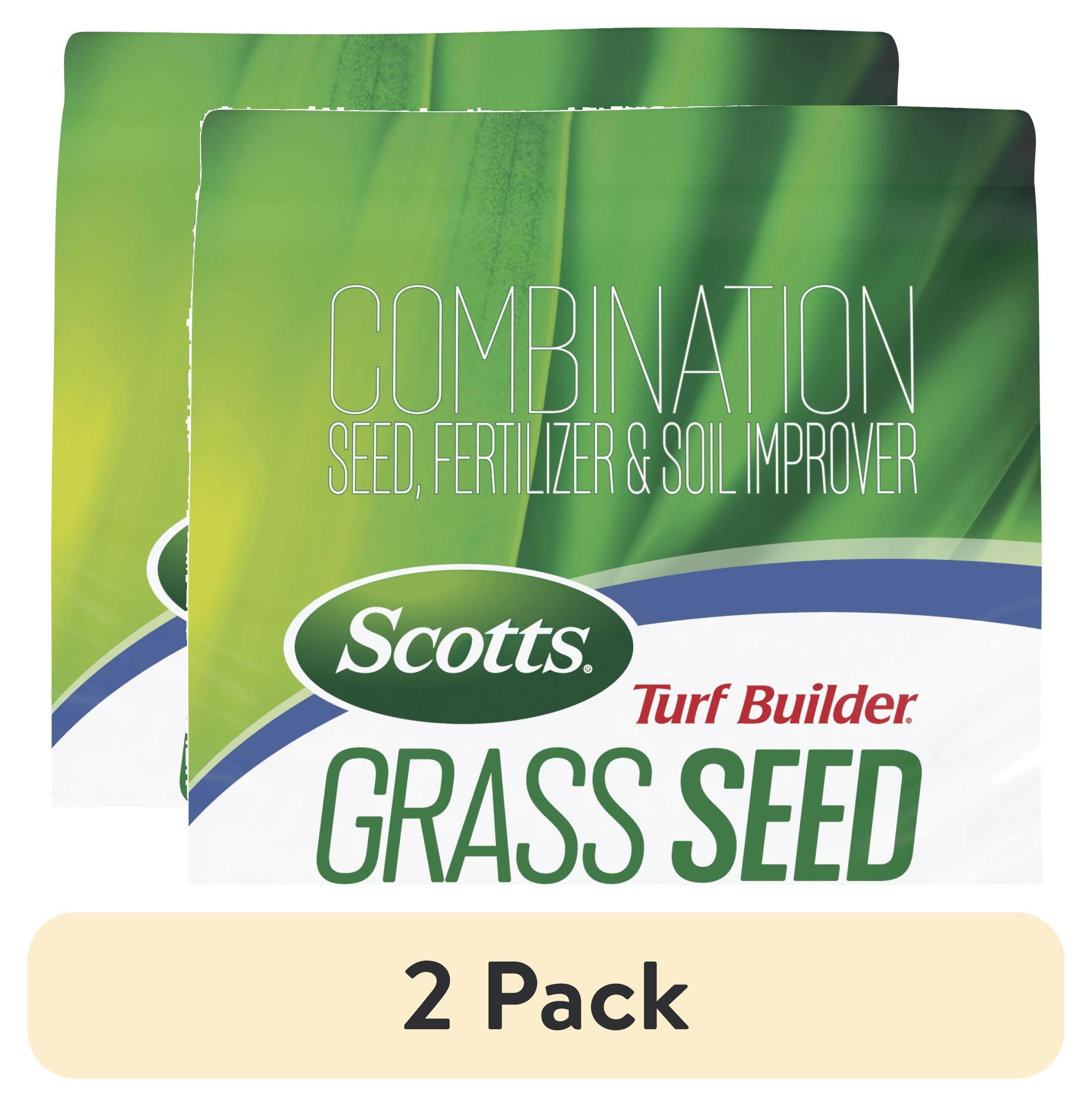 (2 pack) Scotts Turf Builder Grass Seed Heat-Tolerant Blue Mix, 5.6 lbs ...
