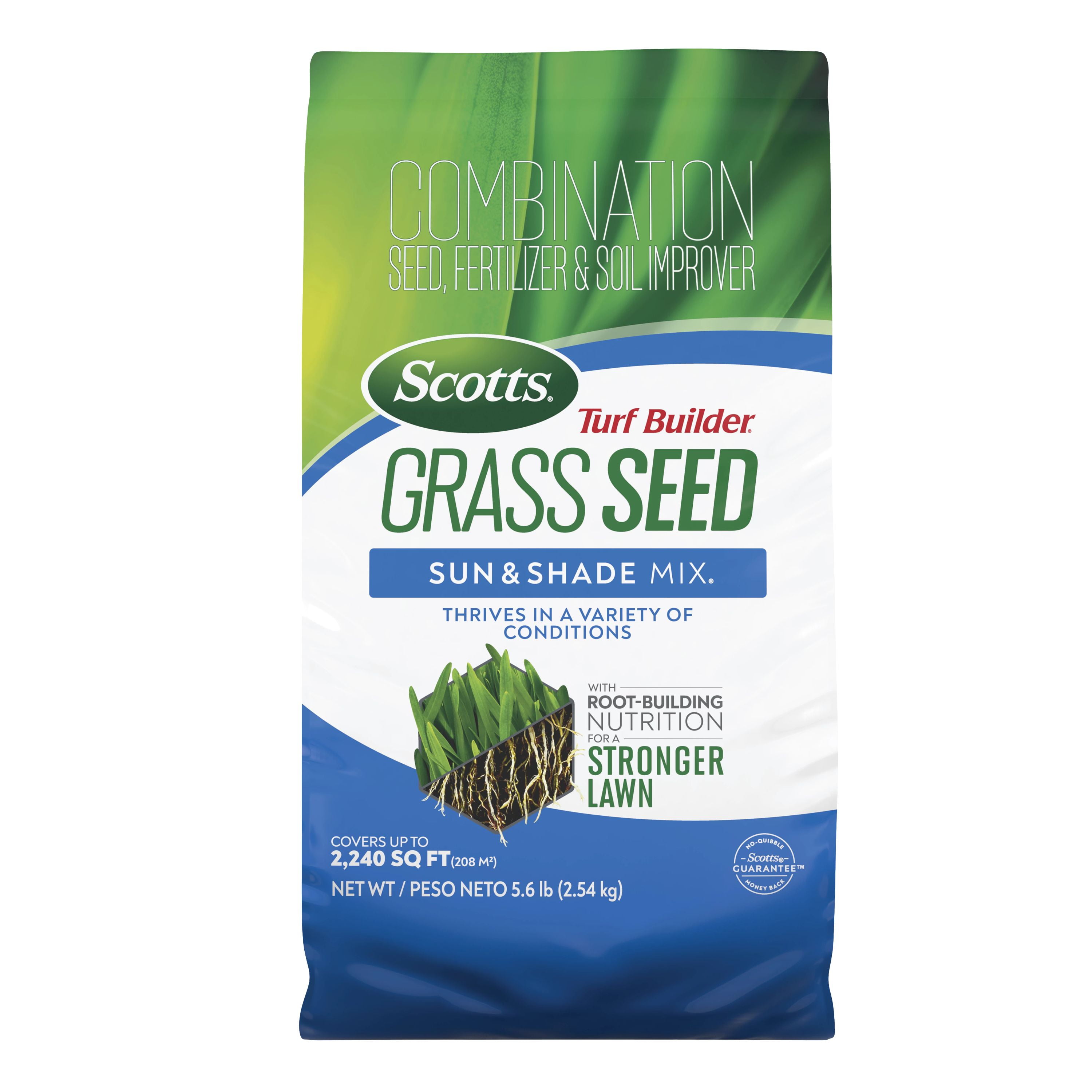 Free Shipping! Scotts Turf Builder Grass Seed Sun & Shade Mix with ...
