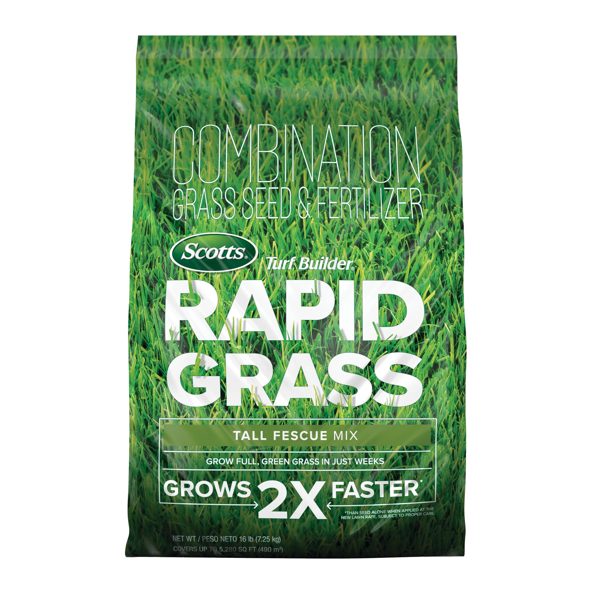 Free Shipping! Scotts Turf Builder Rapid Grass Tall Fescue Mix 16 lbs ...