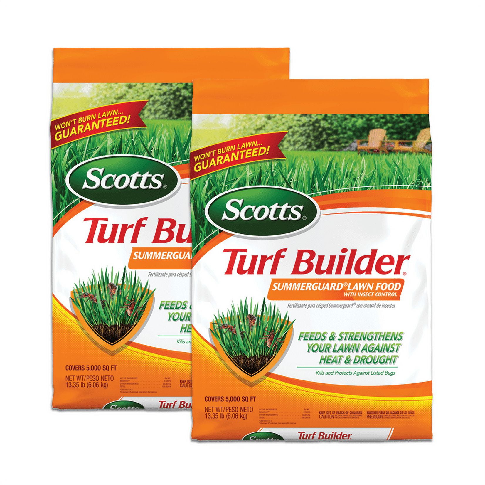 Scotts Turf Builder SummerGuard Lawn Food with Insect Killer (2-Pack ...