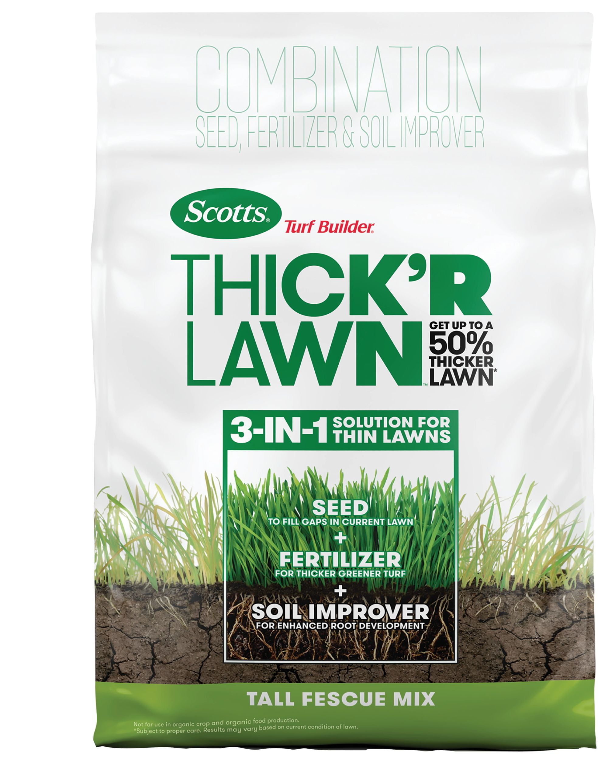 Scotts Turf Builder THICK'R LAWN Tall Fescue Mix, 40 lbs for Fall ...