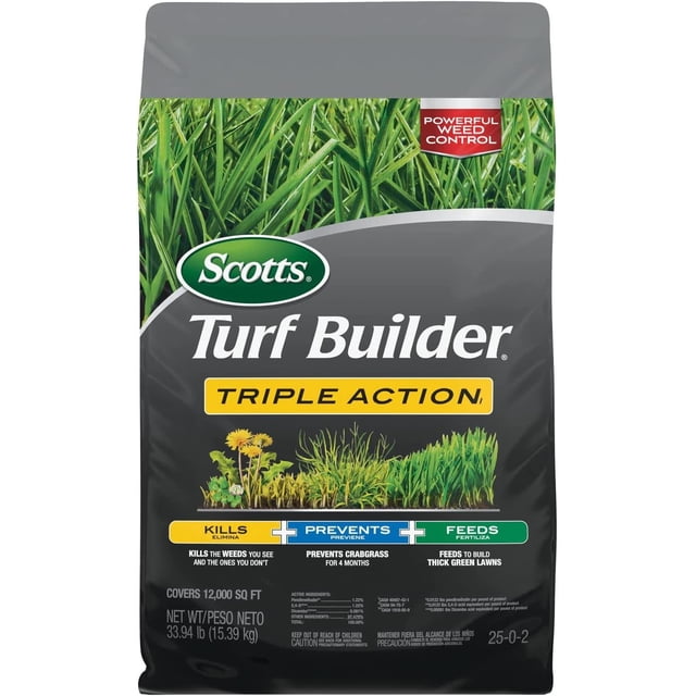 Scotts Turf Builder Triple Action1 - Combination Weed Control, Weed ...