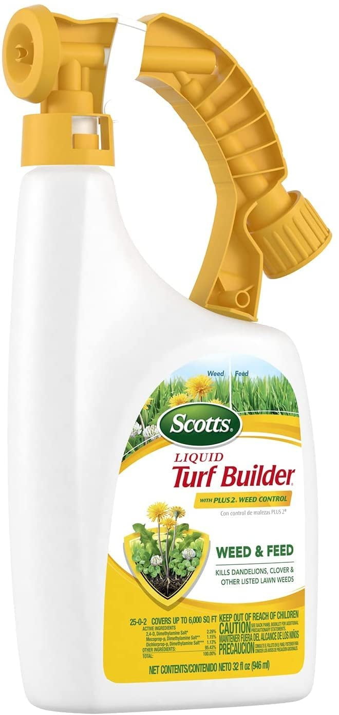 Scotts Turf Builder Weed Control 25-0-2 5000 Sq. Ft. Liquid, Spray Phos ...