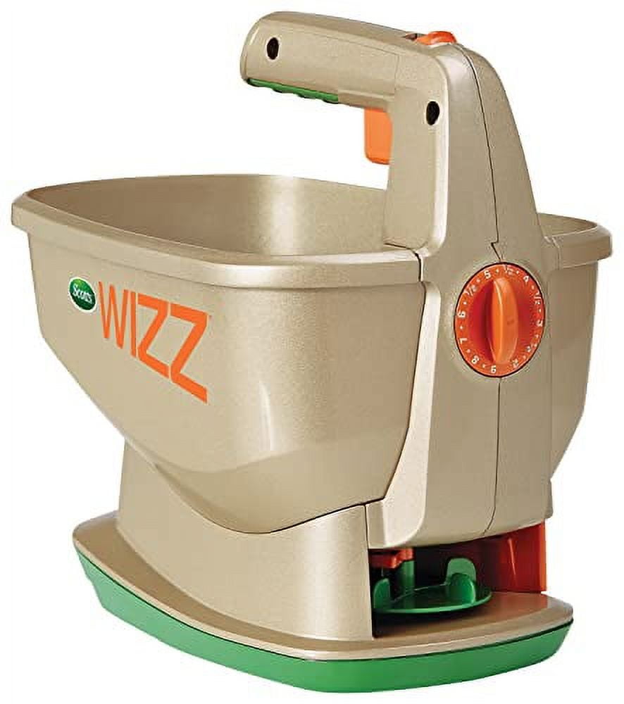 Scotts Wizz Hand-Held Spreader with EdgeGuard Technology - Apply Grass ...