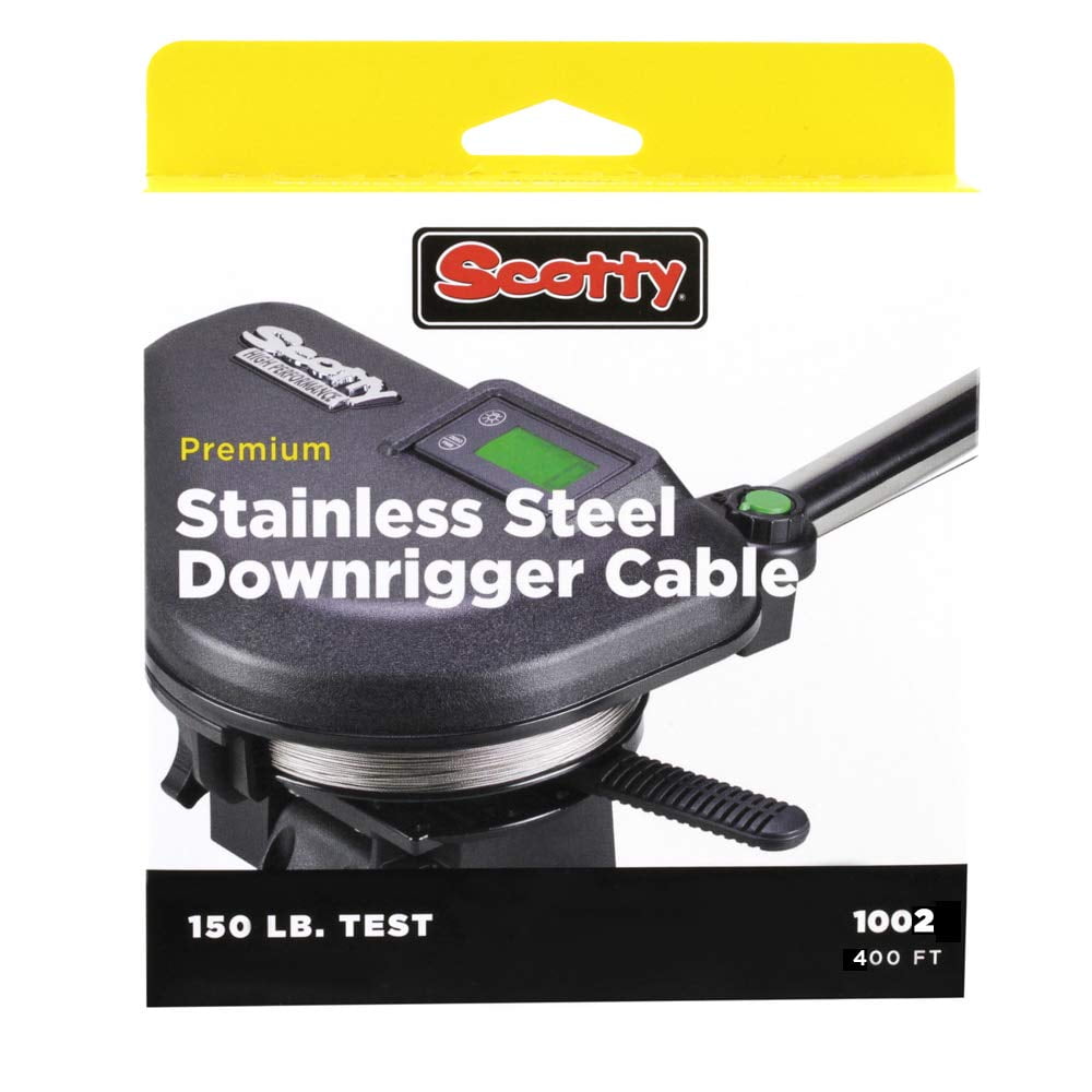 Scotty #1002 Premium Stainless Steel Replacement Downrigger Cable 400 ...