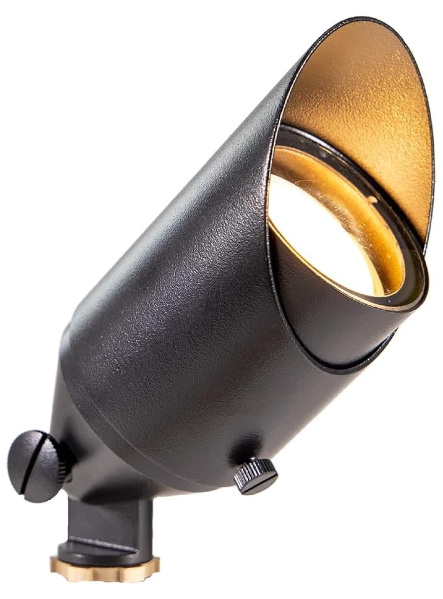 Scotty 12V Cast Brass Outdoor Spotlight (Black) with 5W 2700K Warm ...