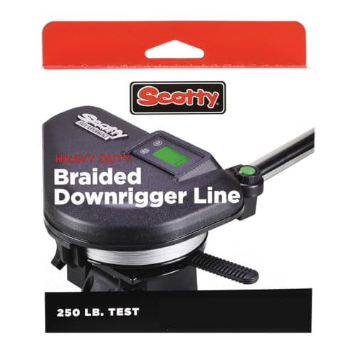 Scotty #2202K Premium Braided Fiber Downrigger Line with Kit (400 Feet ...