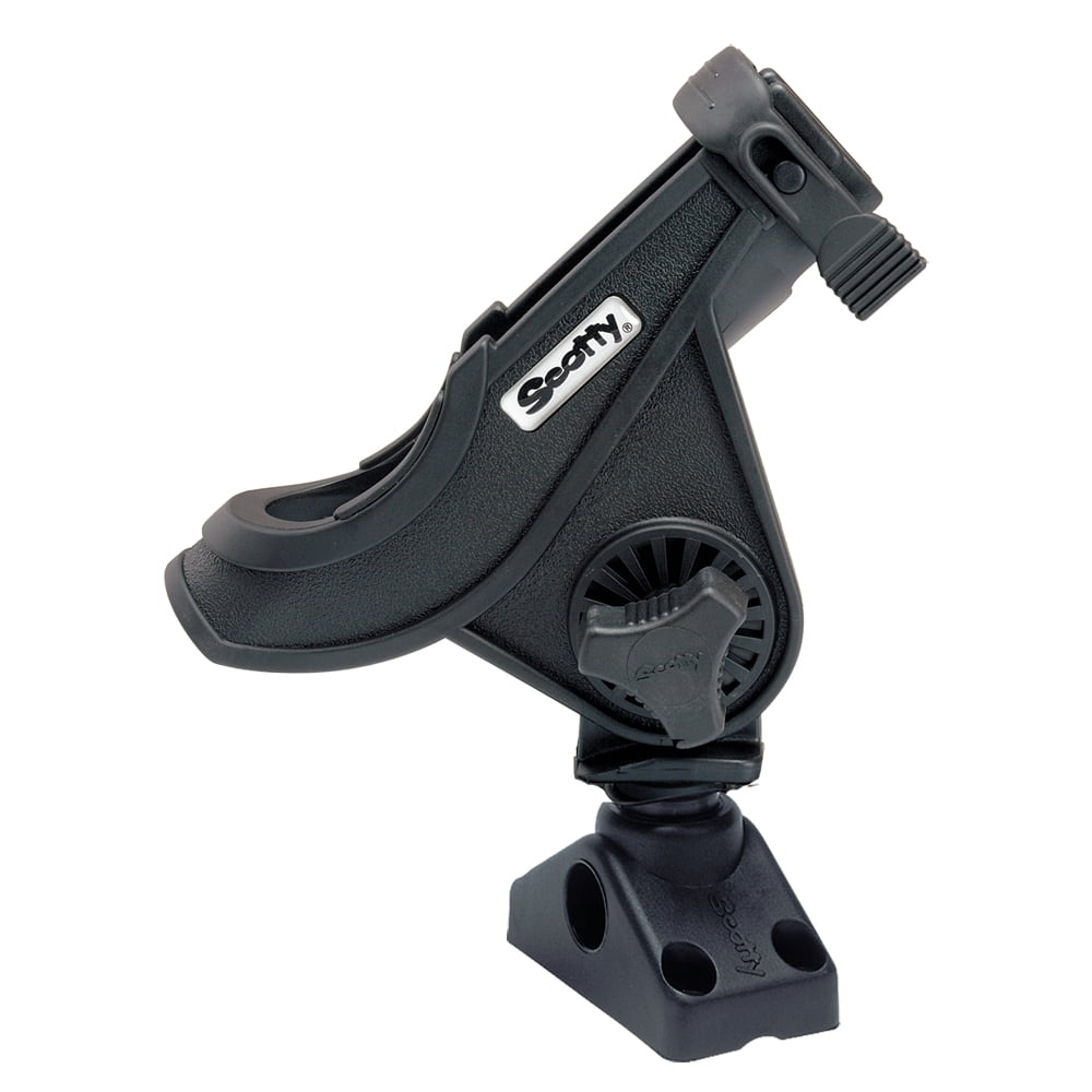 Scotty 280 Bait Caster/Spinning Rod Holder w/241 Deck/Side Mount ...