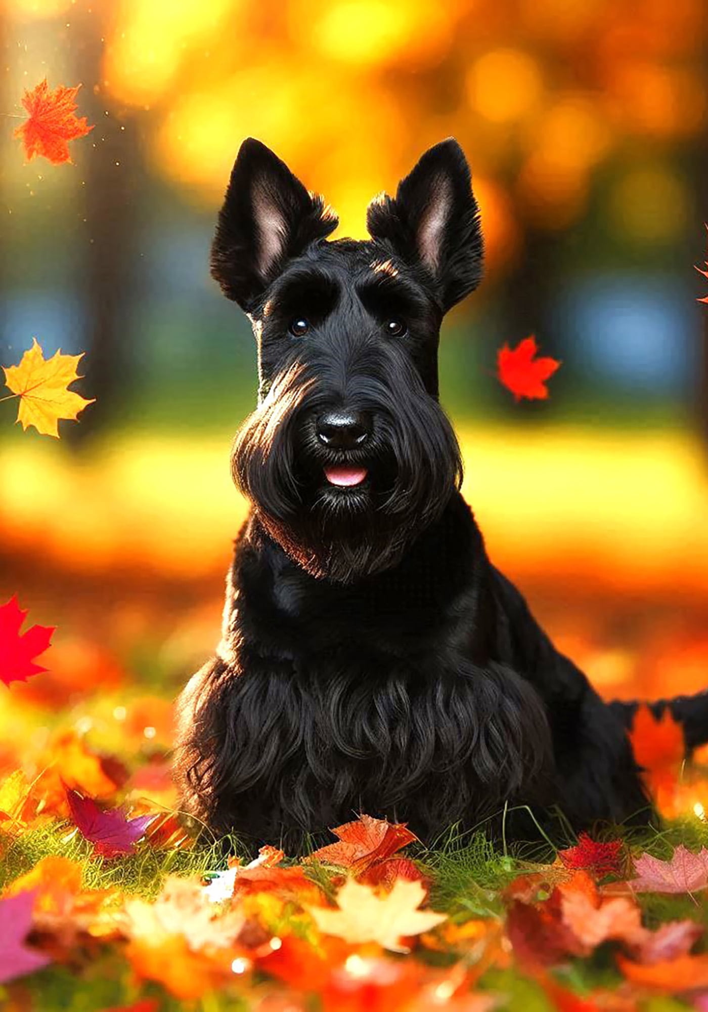 Scotty Black - Best of Breed DCR Falling Leaves House Flag 28" x 40 ...