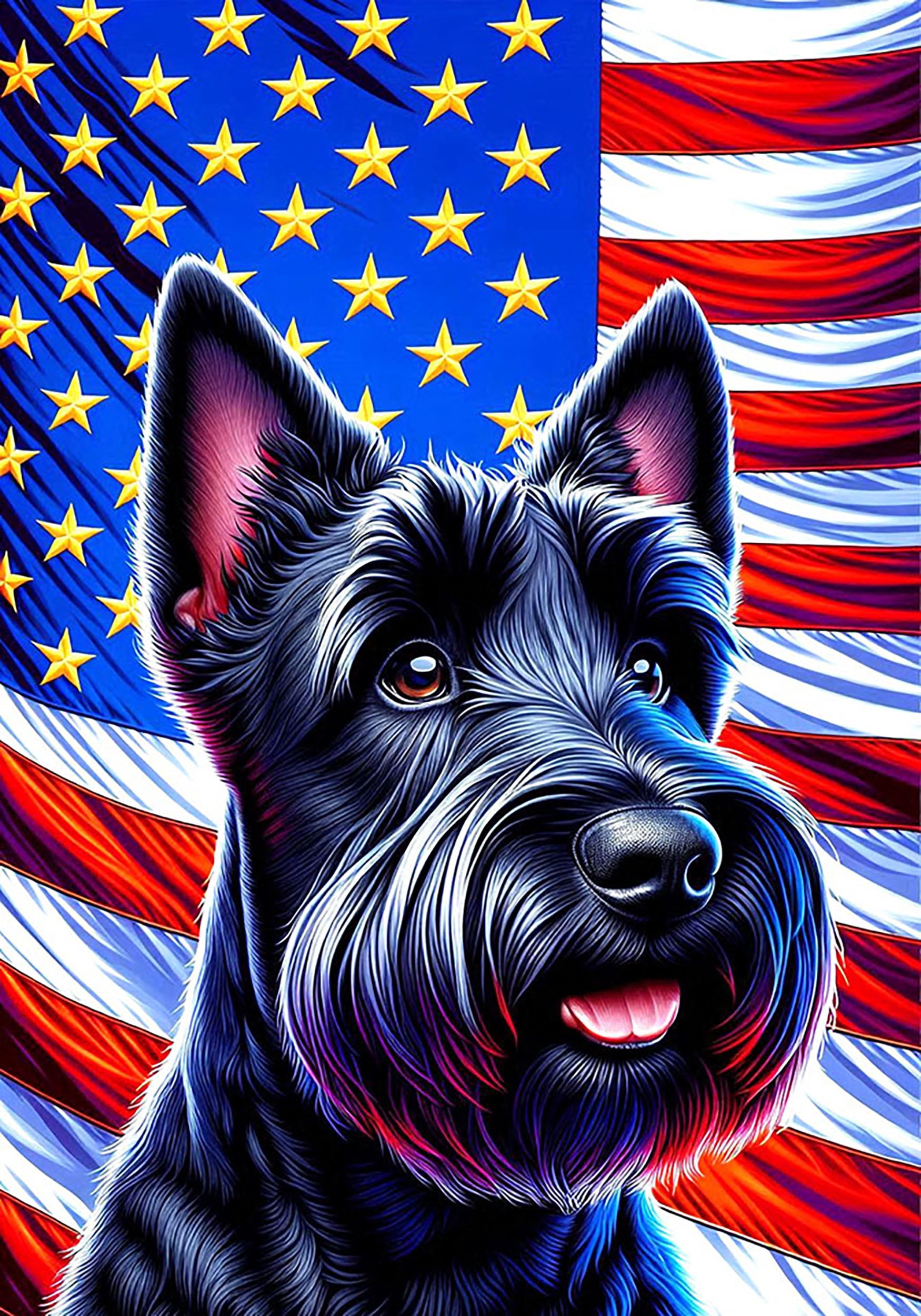 Scotty Black - Best of Breed DCR Patriotic III Outdoor Garden Flag ...