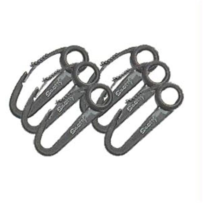 Scotty Nylon Snap Hook, Black, Per 6 - Walmart.com