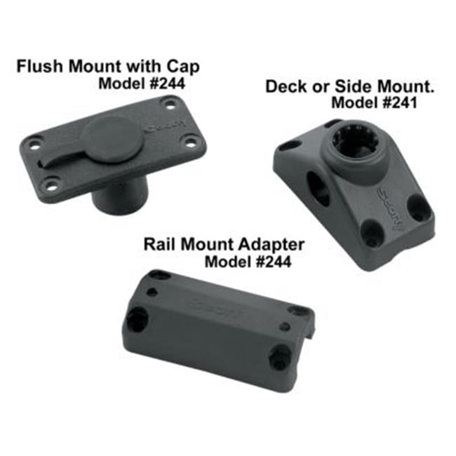 Scotty Optional Mounts for Rod Holders - Flush Mount with Cap - Walmart.com