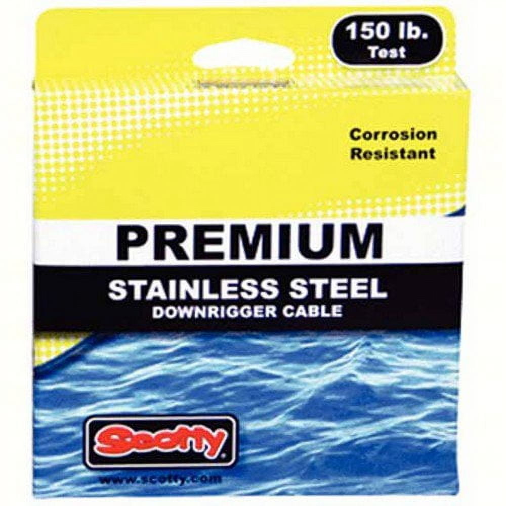 Scotty 200ft Premium Stainless Steel Replacement Cable - Walmart ...
