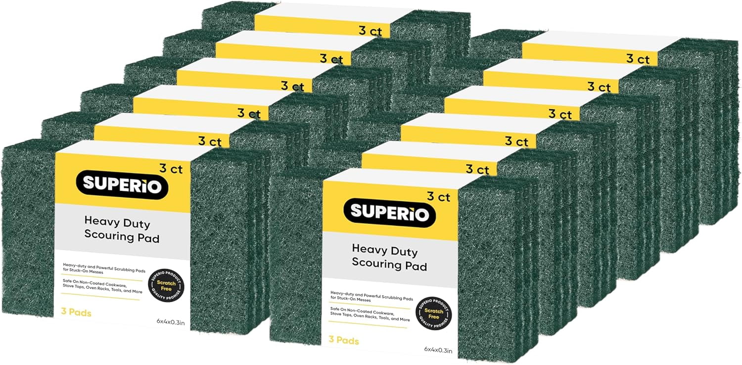Scouring Pad Non-Scratching Scrubber Non-Scratch Cleaning Scrub Pads ...