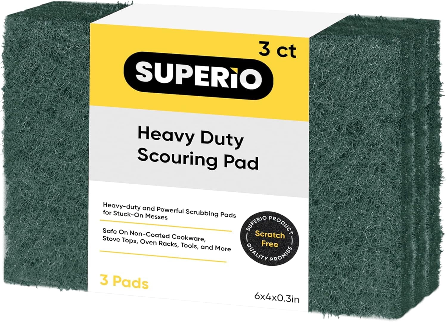 Scouring Pad Non-Scratching Scrubber Non-Scratch Cleaning Scrub Pads ...