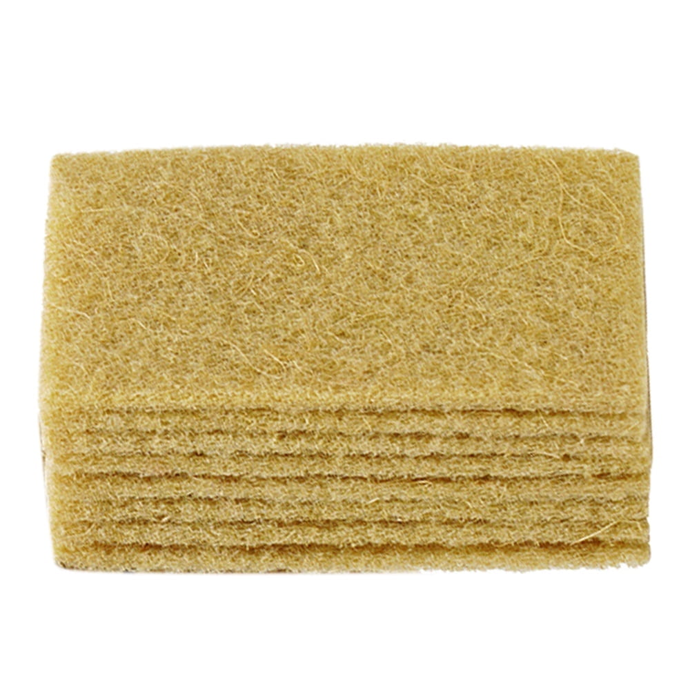 Scouring Pads 10 Pack Sisal Cleaning Scrub Pads for Dishes, Eco ...
