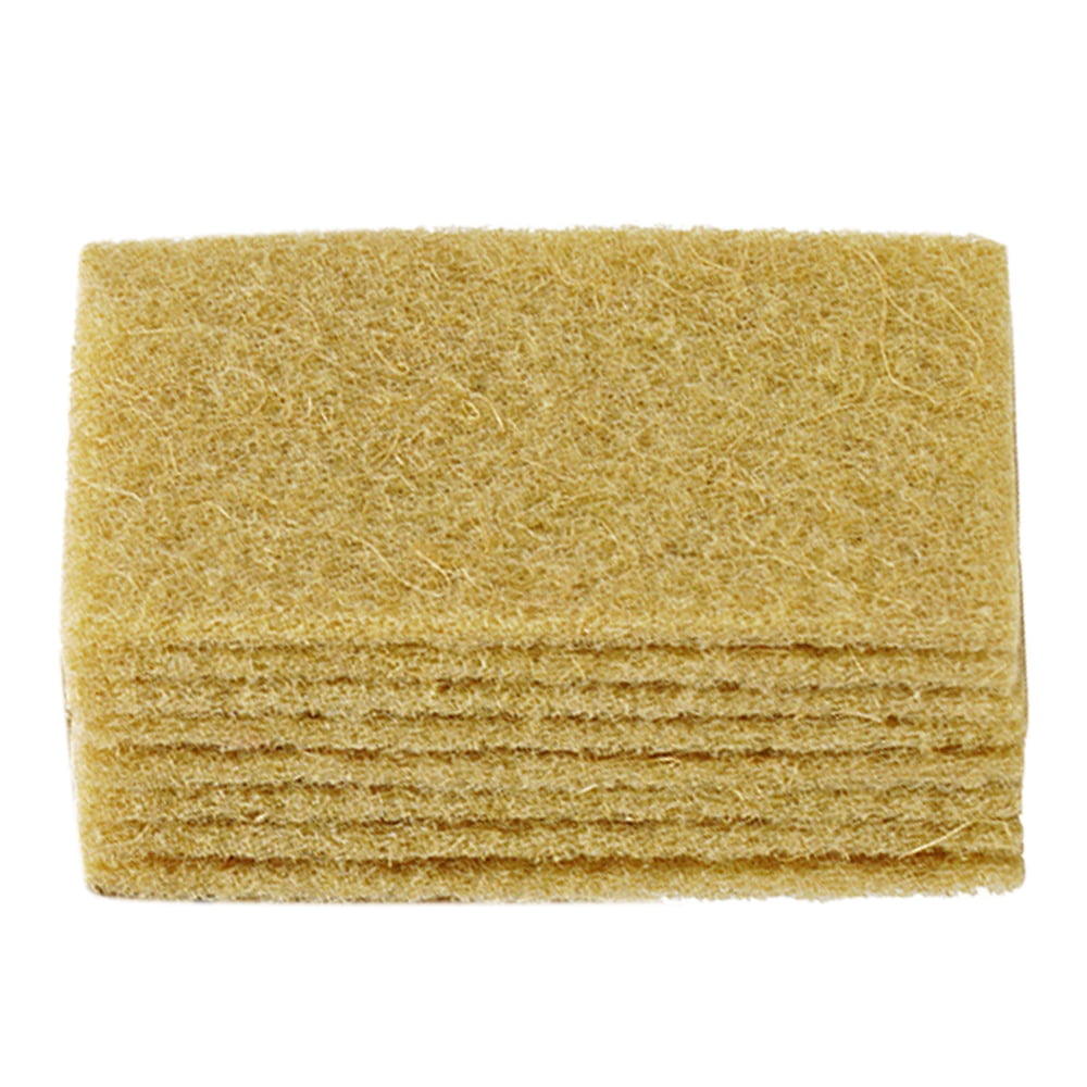Scouring Pads 10 Pack Sisal Cleaning Scrub Pads for Dishes, Eco ...