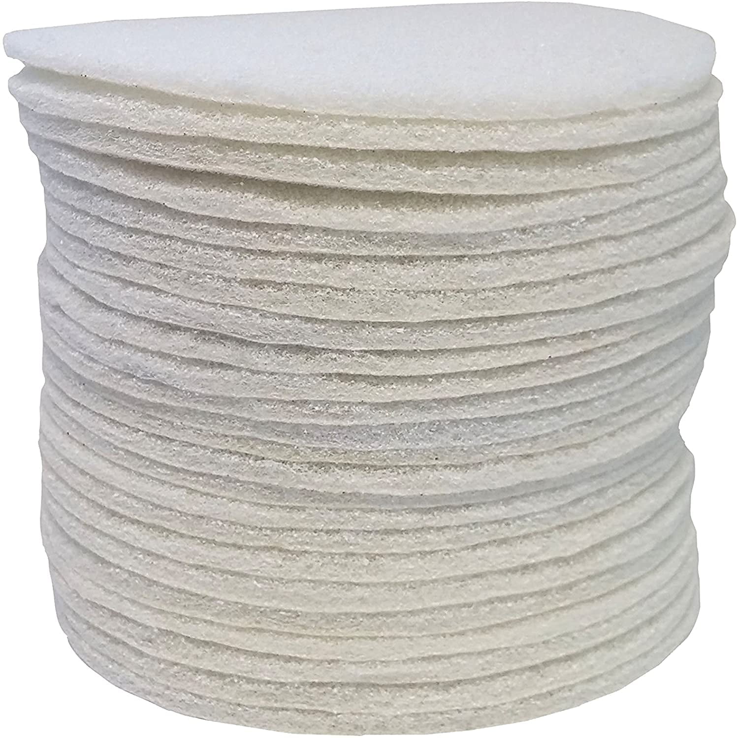 Scouring Pads, 5 inch 50 Pack Sanding Pads, White Automotive Sandpaper ...